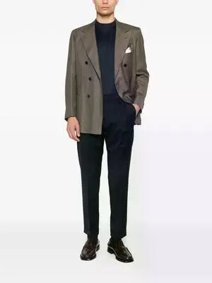 Kiton Double-breasted Pocket Blazer