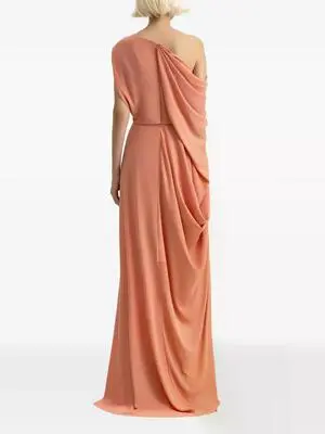 GEMY MAALOUF One-shoulder Draped Maxi Dress