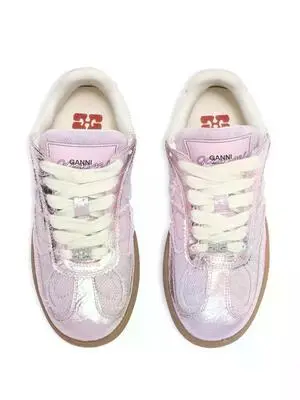 GANNI Metallic Finish Sneakers