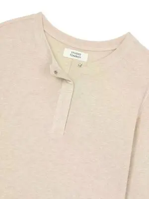 STUDIO TOMBOY Snap-button Henley Top