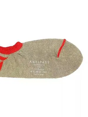 ANTIPAST Striped Socks - Neutrals