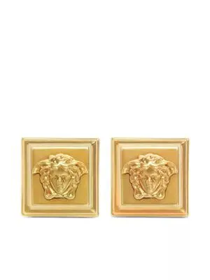 Versace Medusa Square Earrings - Gold