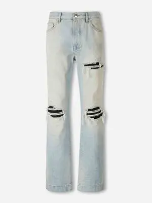 Amiri Straight Flare Jeans - Light Denim Blue