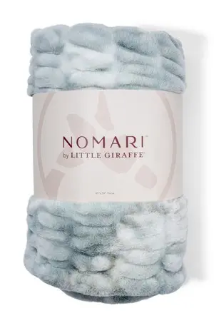 LITTLE GIRAFFE Cascade Throw Blanket - Morning Mist