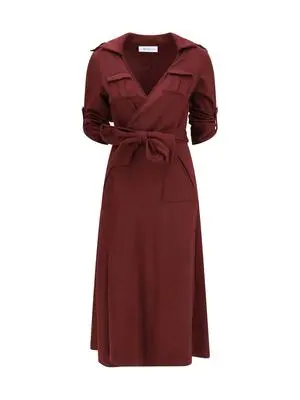 AFTERCOAT Jersey Dress - Red