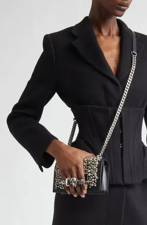 Alexander McQueen Mini Jewelled Satchel