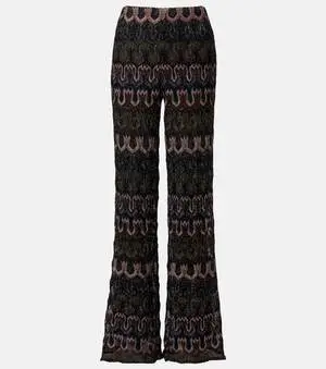 Missoni Intarsia Lame Flared Pants