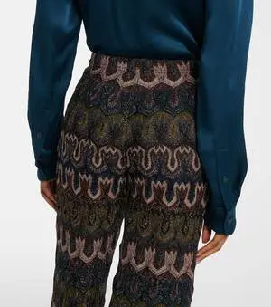 Missoni Intarsia Lame Flared Pants