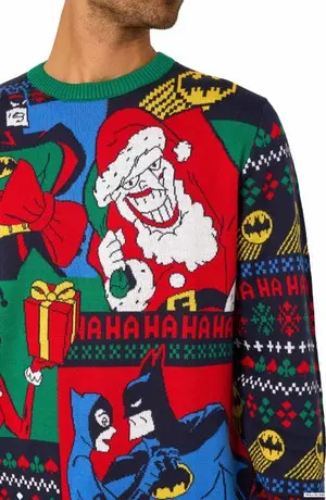 Opposuits Batman Christmas Crewneck Sweater
