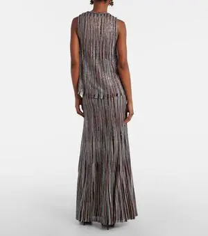 Missoni Striped Lamé Maxi Skirt