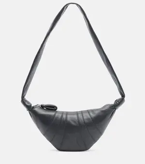 LEMAIRE Small Leather Shoulder Bag Blue