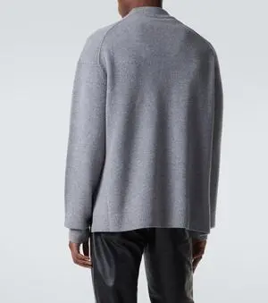 Acne Studios Logo Wool And Yak Cardigan