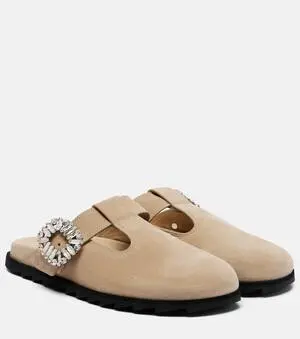 Roger Vivier Embellished Mules Clogs For Women