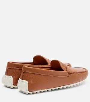 TOD'S Gommino Leather Driving Shoes - Brown