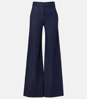 Veronica Beard Crue Wide-leg Jeans - Blue