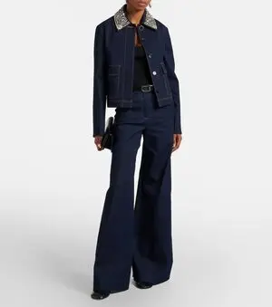 Veronica Beard Crue Wide-leg Jeans