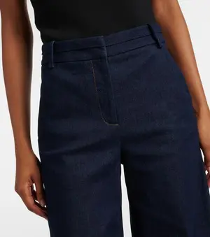 Veronica Beard Crue Wide-leg Jeans