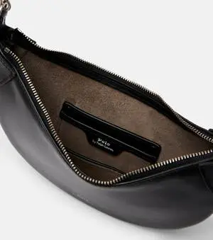 Polo Ralph Lauren Polo Id Mini Studded Leather Shoulder Bag - Black