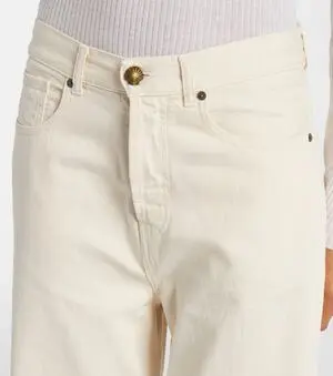 Alanui Shades Of Eden Wide-leg Jeans - White