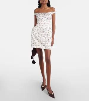 Magda Butrym Embellished Satin Slingback Pumps