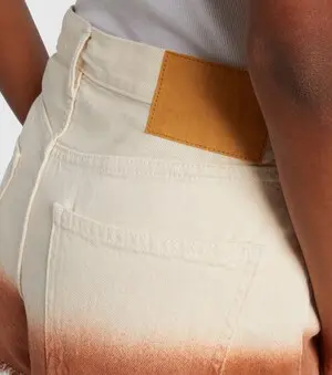 Alanui Shades Of Eden Denim Shorts - White