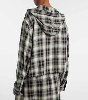 Acne Studios Checked Cropped Overshirt