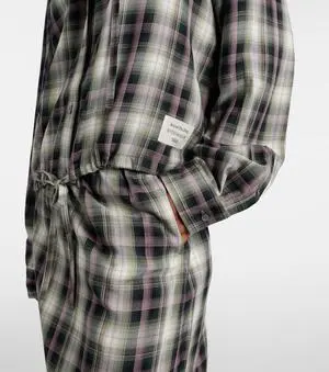 Acne Studios Checked Cropped Overshirt