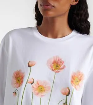 Simone Rocha Floral Cotton Jersey T-shirt