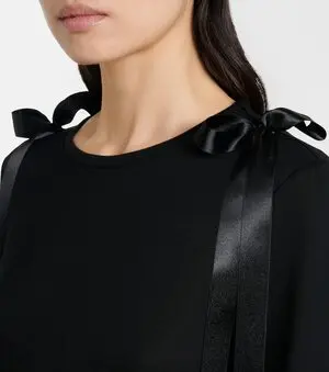 Simone Rocha Bow-detail Jersey Top