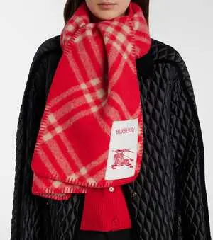 Burberry Check Wool Scarf