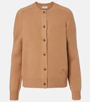 Burberry Cashmere-blend Cardigan - Beige