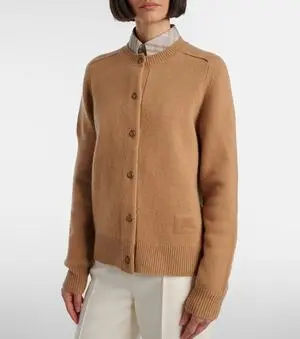 Burberry Cashmere-blend Cardigan - Beige