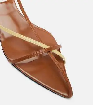 JIL SANDER 35 Leather Sandals - Green
