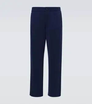 Giorgio Armani Mid-rise Straight Pants - Blue