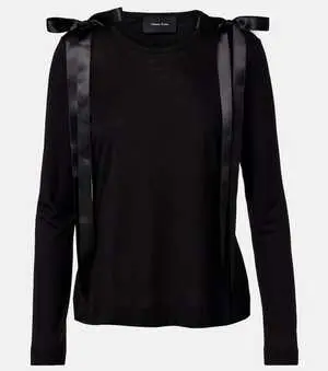 Simone Rocha Bow-detail Jersey Top