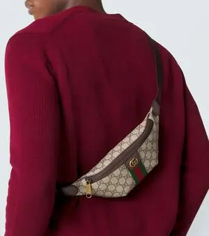 Gucci Ophidia Gg Canvas Small Belt Bag