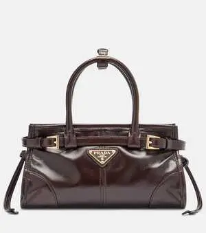 Prada Bonnie Mini Leather Top-handle Bag