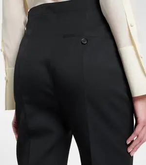 Alexander McQueen Wool Bootcut Trousers