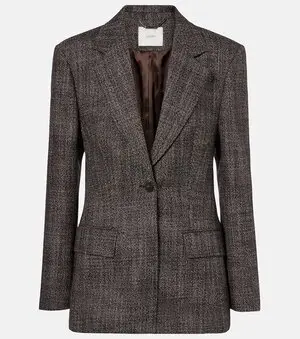 JOSEPH Virgin Wool Single-breasted Blazer - Brown