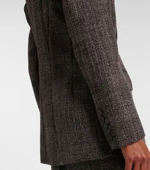 JOSEPH Virgin Wool Single-breasted Blazer - Brown