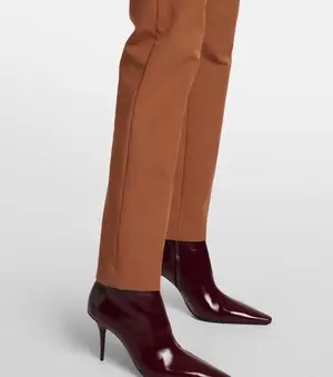 JOSEPH Coleman Gabardine Straight Pants - Brown