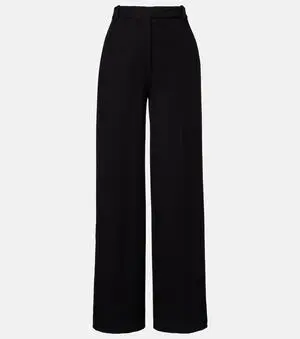 JOSEPH Yukio Gabardine Wide-leg Pants - Black