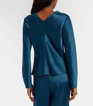 LESET Barb Satin Top