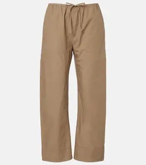 LESET Kyoto Cotton Wide-leg Pants