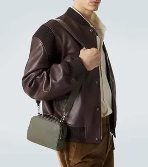 Loewe Mini Leather Crossbody Bag - Green