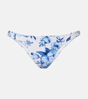 Farm Rio Floral Bikini Bottom - White