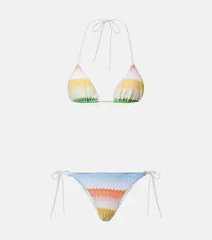 Missoni Chevron Lamé Bikini - Multicoloured