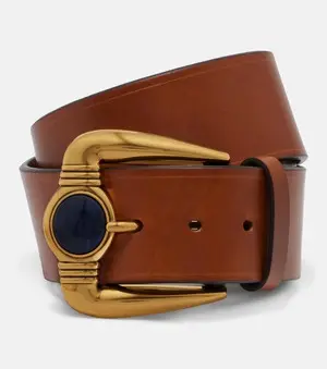 Etro Orologio Embellished Leather Belt