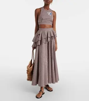 ALEMAIS Sirocco Embroidered Crop Top