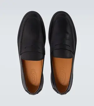 TOD'S Leather Penny Loafers